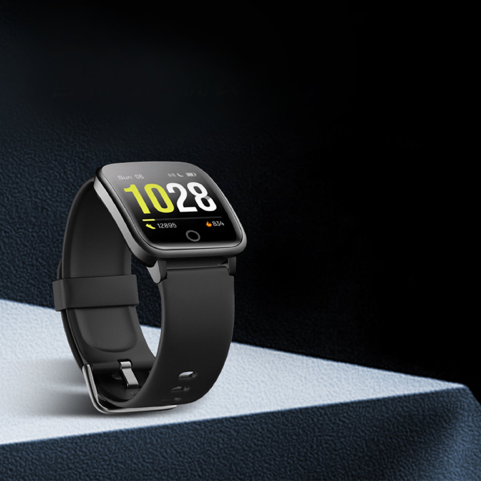 FitSmart Smart Watch Bluetooth Heart Rate Monitor Waterproof LCD Touch ...